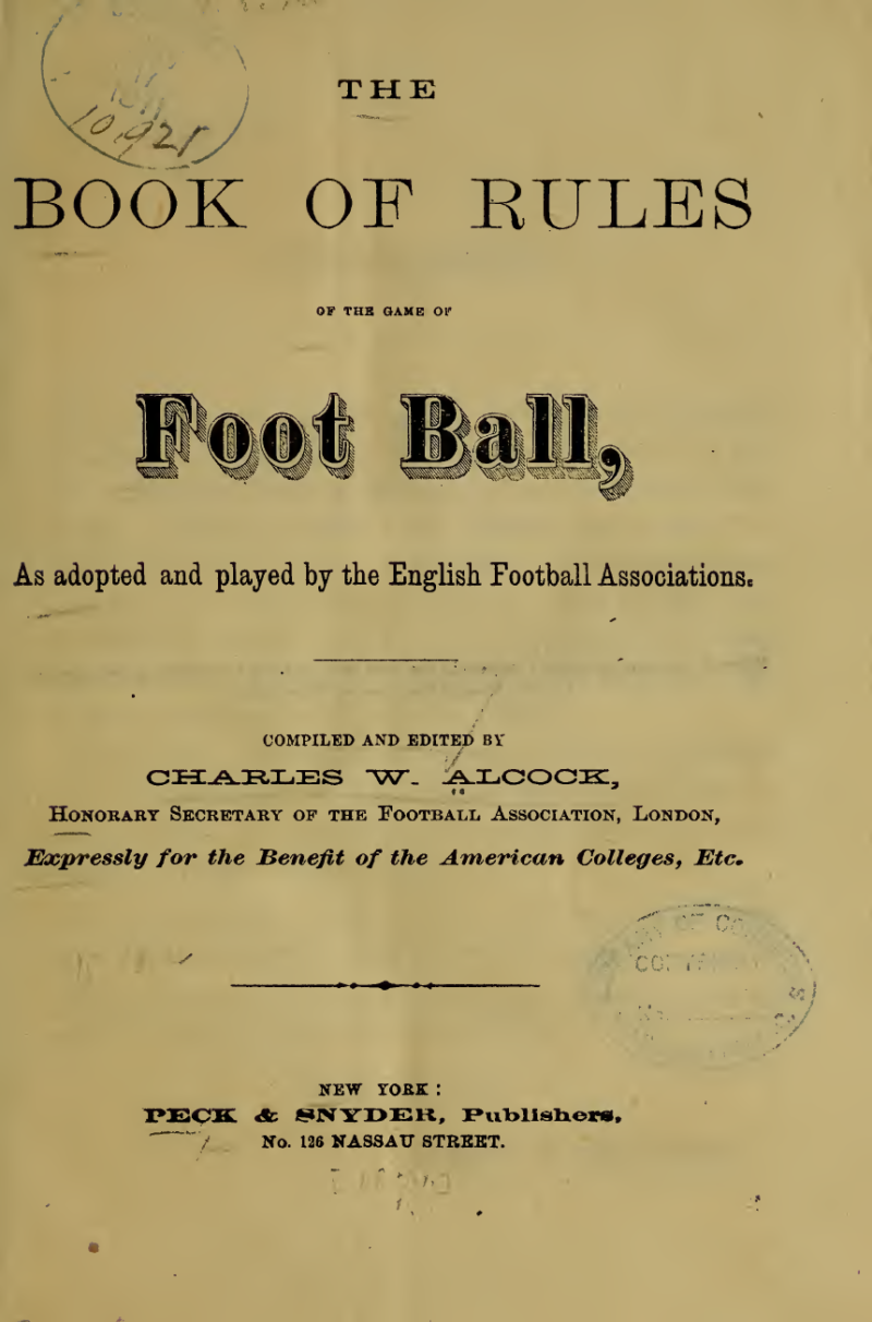 “The Noxious Scottish Weed”: Early North American soccer and the Laws ...